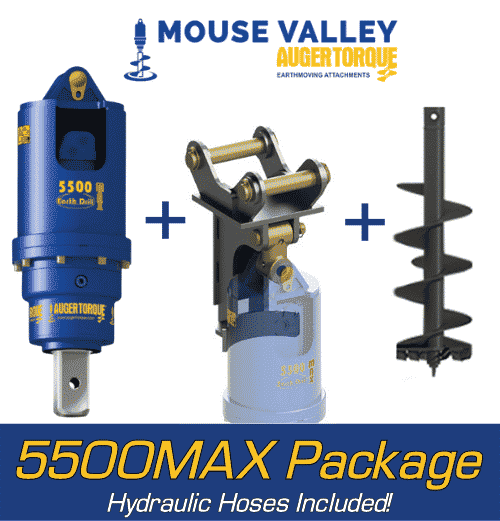 Auger Torque 5500MAX Package c/w Cradle Hitch and Auger (5-6t ...